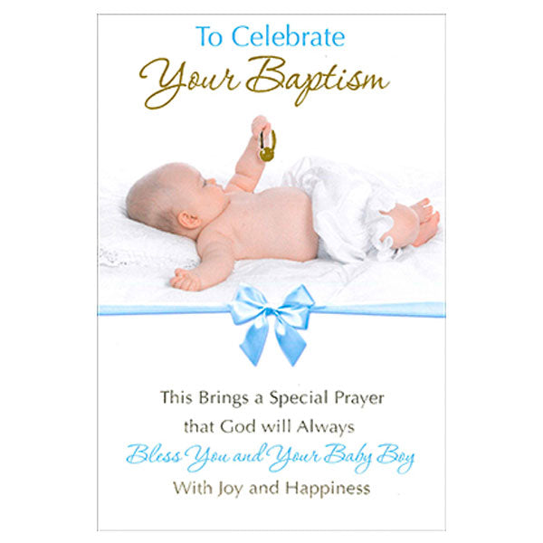 Baptism Card (Boy) – Holy Cross Catholic Bookshop