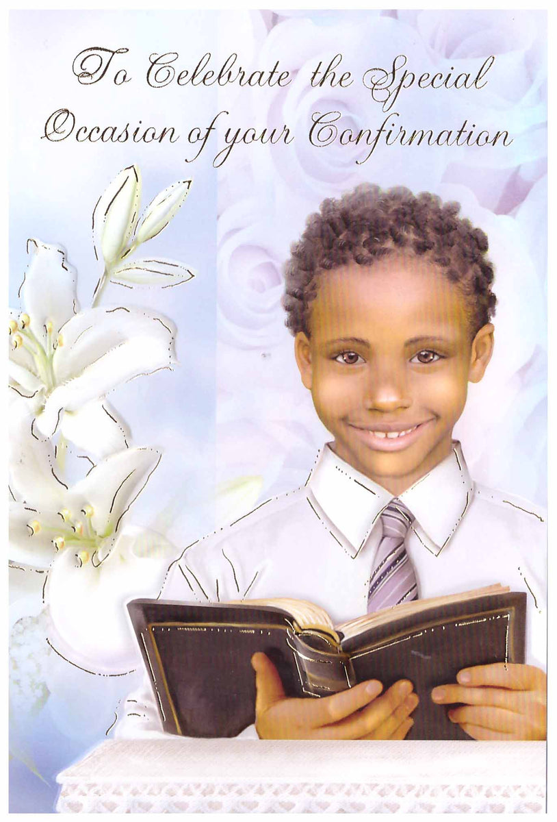 Confirmation Card - Boy – Holy Cross Catholic Bookshop